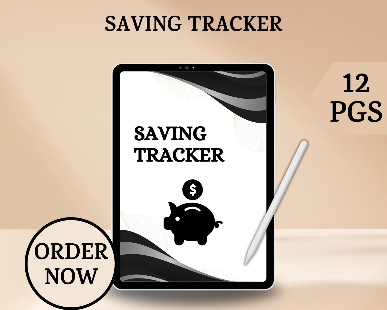 Editable and Printable Saving Tracker | Digital Savings Goal Planner ...