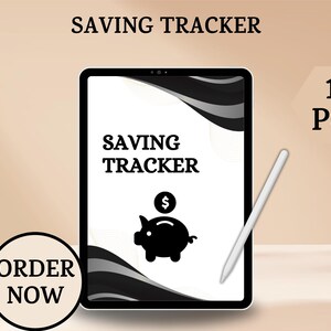 Editable and Printable Saving Tracker | Digital Savings Goal Planner ...