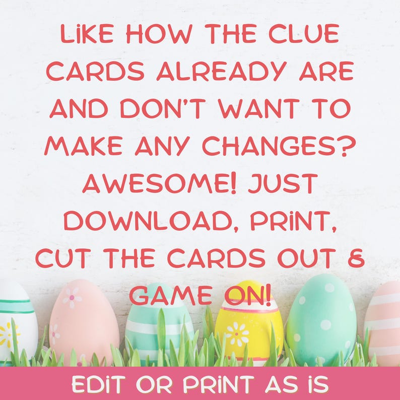 Printable Easter Scavenger Hunt | Easter Egg Hunt Clues | Kids Easter ...