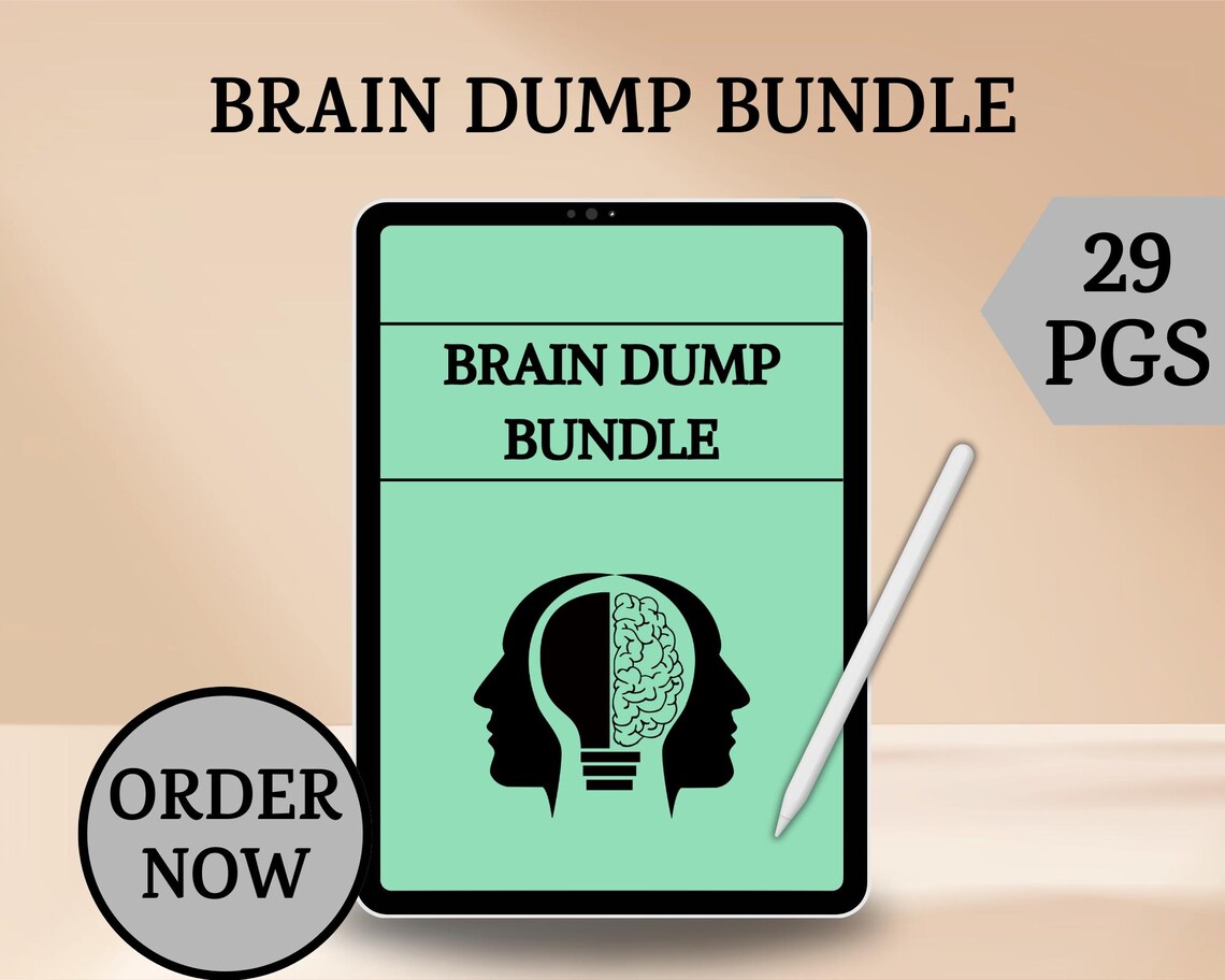 Editable and Printable Brain Dump Bundle - Etsy