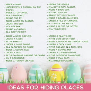Printable Easter Scavenger Hunt | Indoor & Outdoor Egg Hunt Clues ...