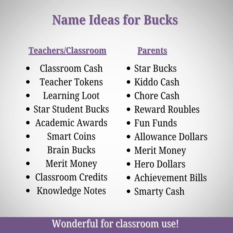 Editable Kids Reward Money | Printable Chore Bucks & Play Allowance ...