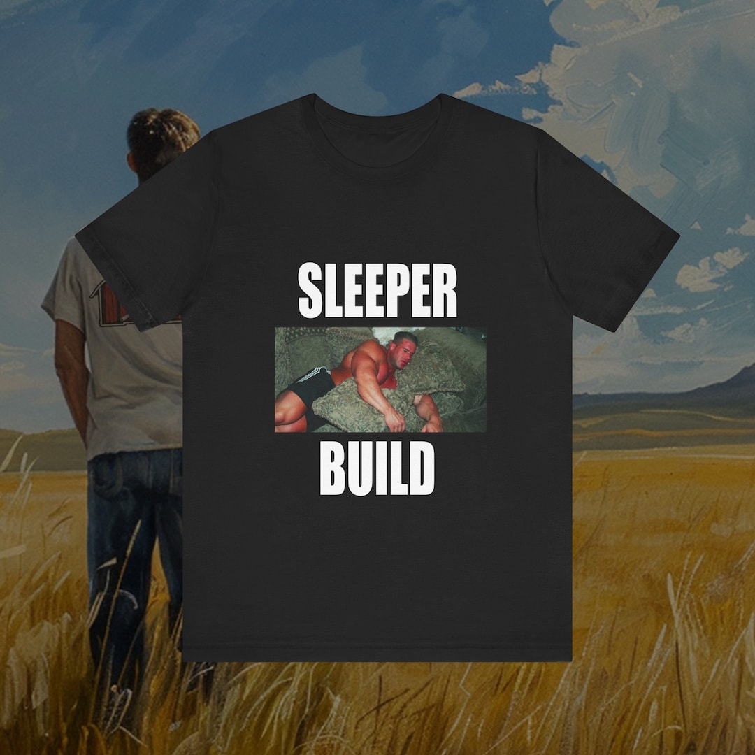 Sleeper Build Funny Meme T-shirt Design, Ironic T-shirt, Jay Cutler ...