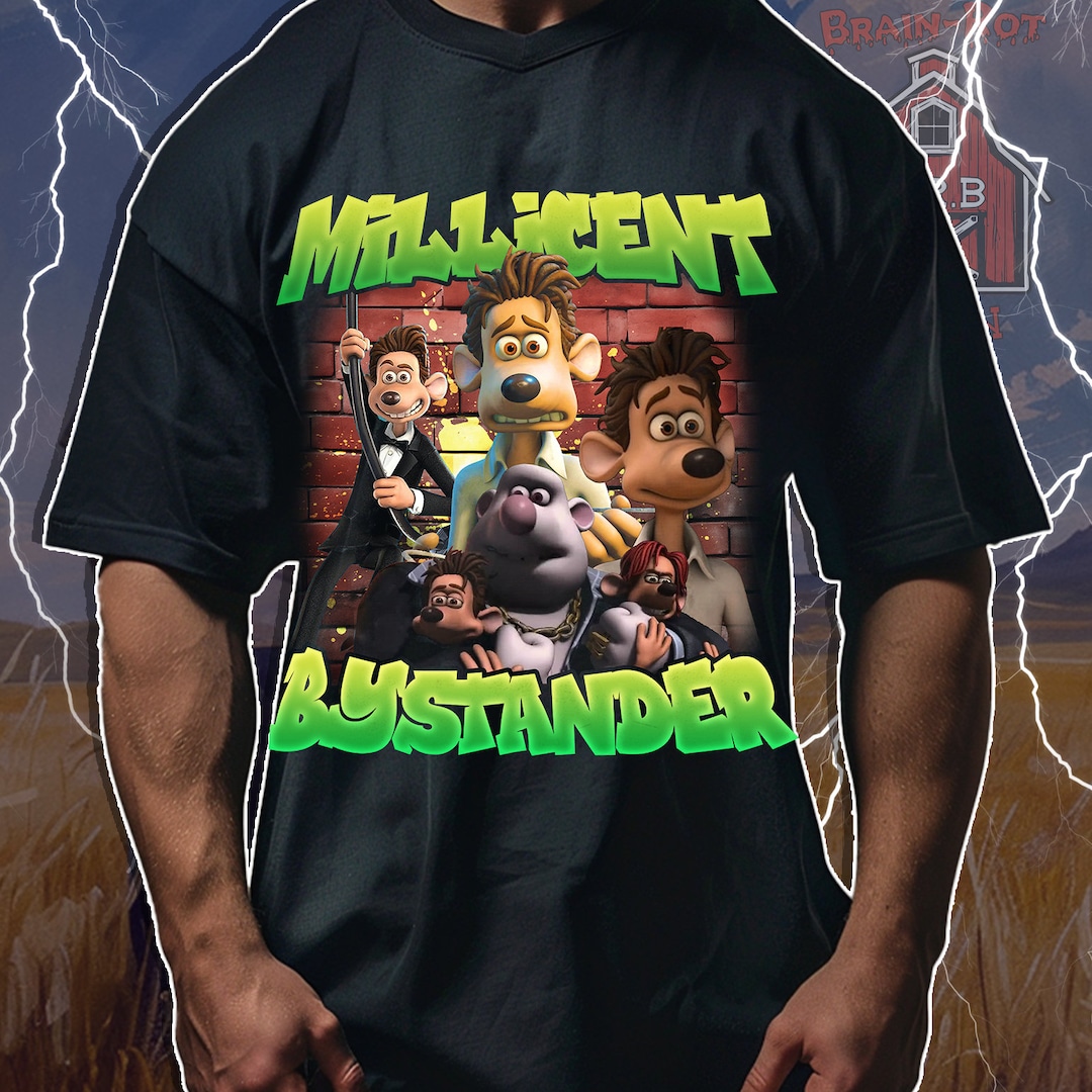 Millicent Bystander Flushed Away Funny 90's Bootleg Shirt, Rap Shirt Design, Roddy St James ...