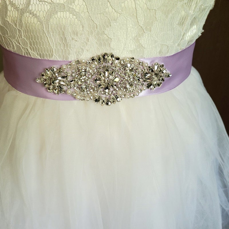 Lavender Bridal Sash - Etsy