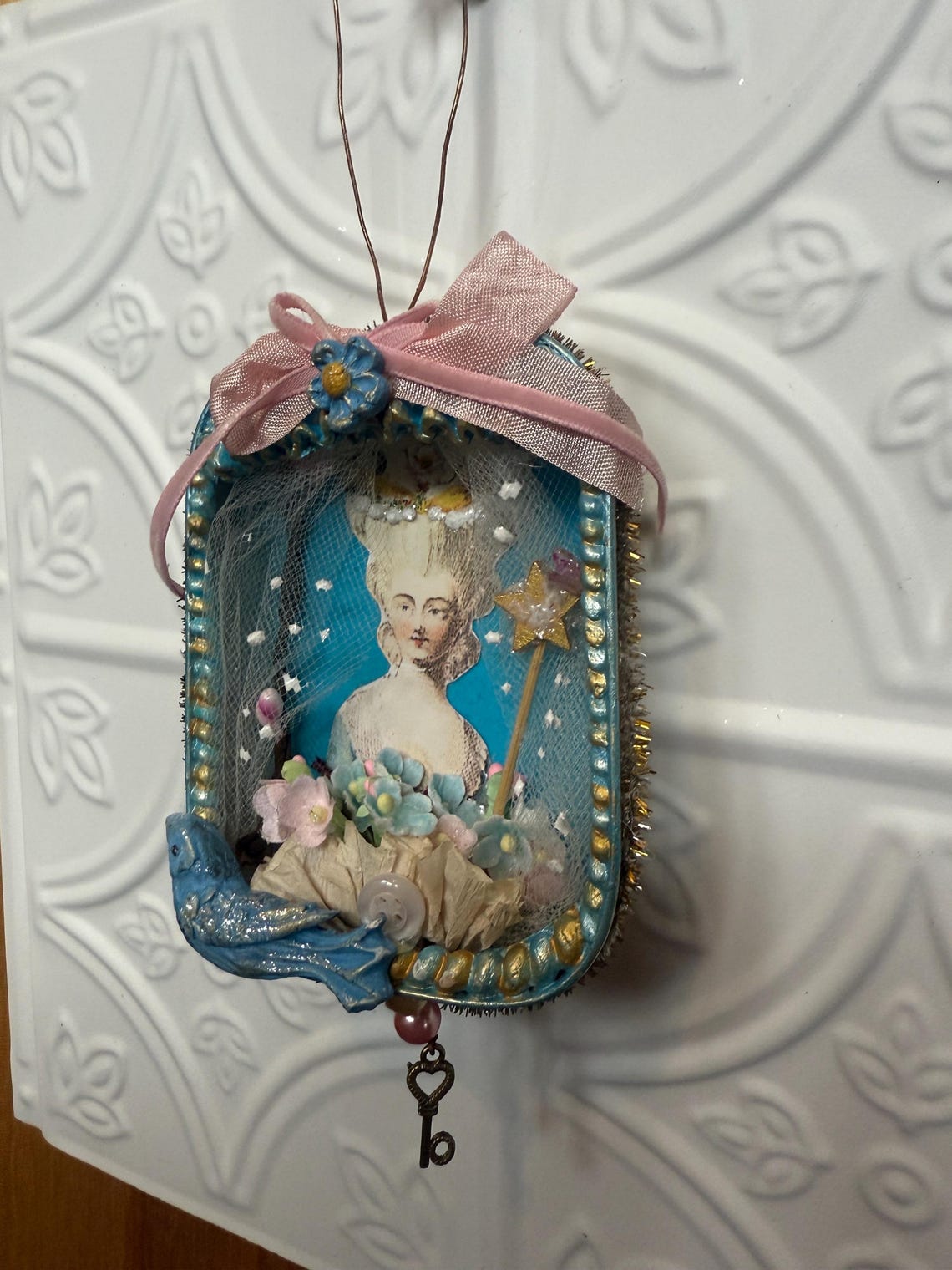 Marie Antoinette Diorama Miniature Curiousity With Vintage Lace and ...