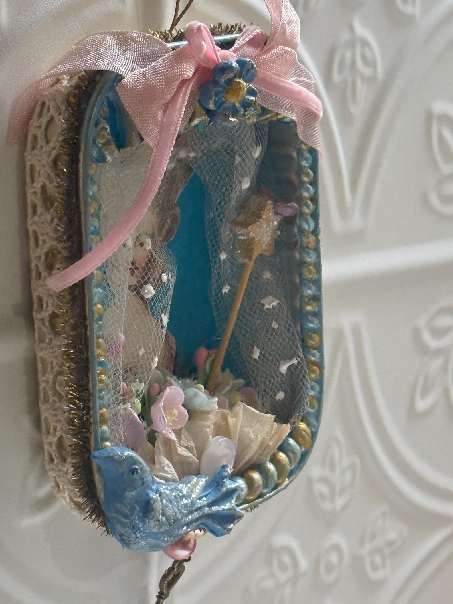 Marie Antoinette Diorama Miniature Curiousity With Vintage Lace and ...