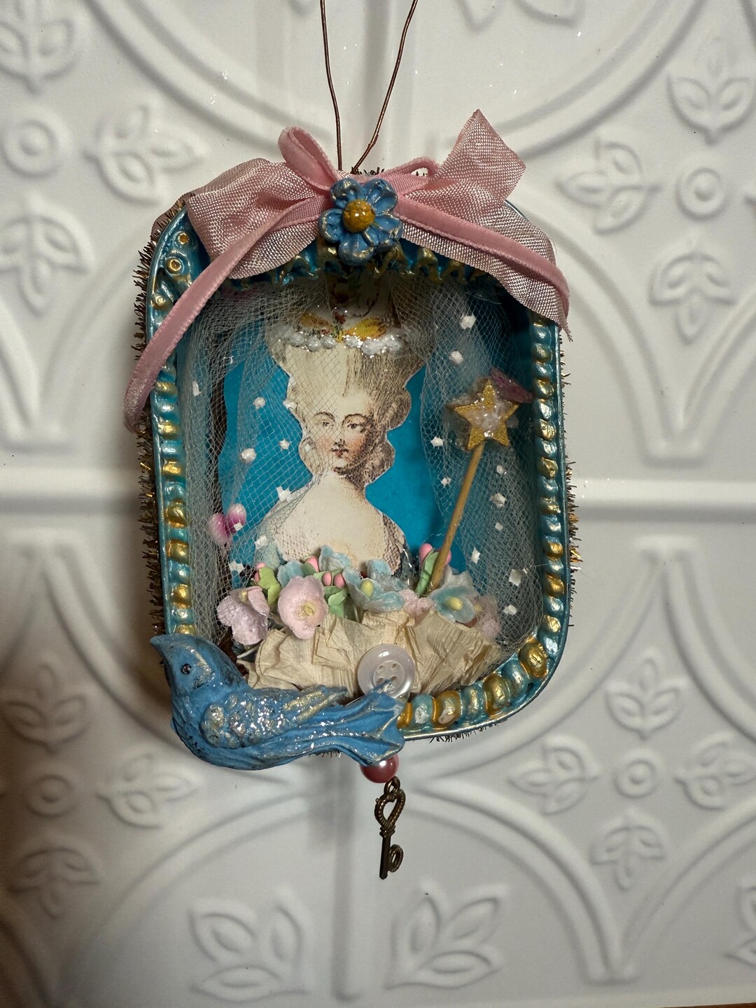 Marie Antoinette Diorama Miniature Curiousity With Vintage Lace and ...