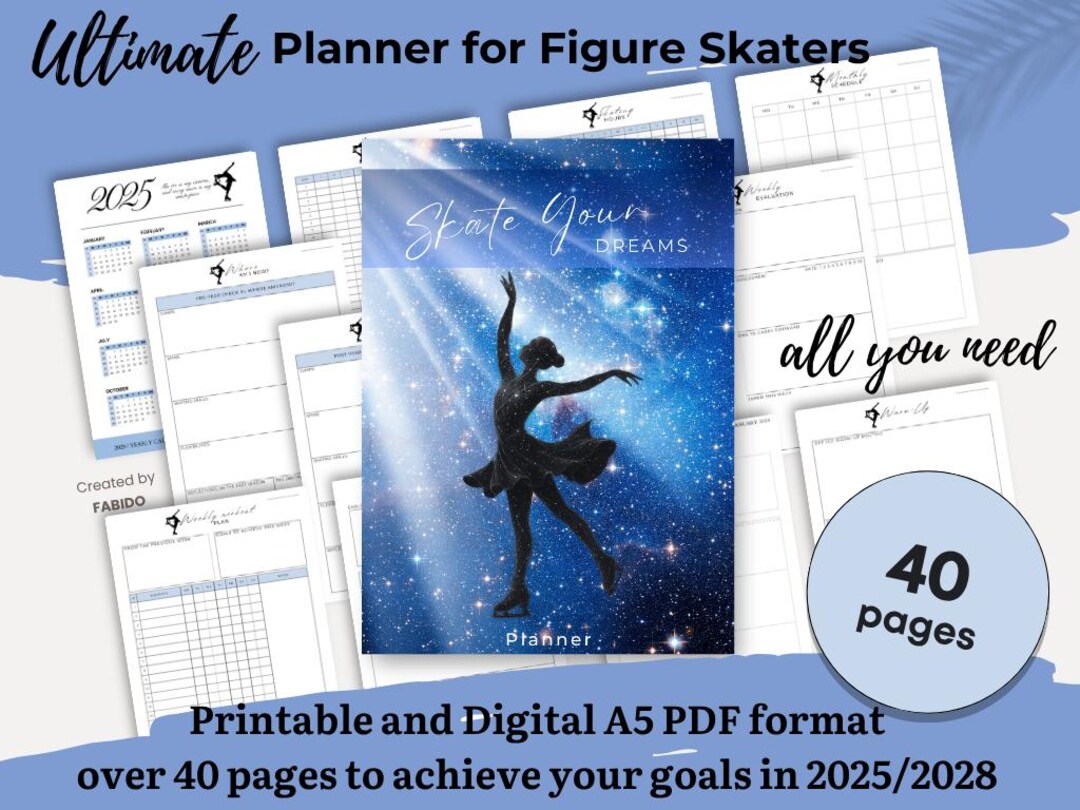 Figure Skating Planner Bundle: Digital Download With Training Journal ...