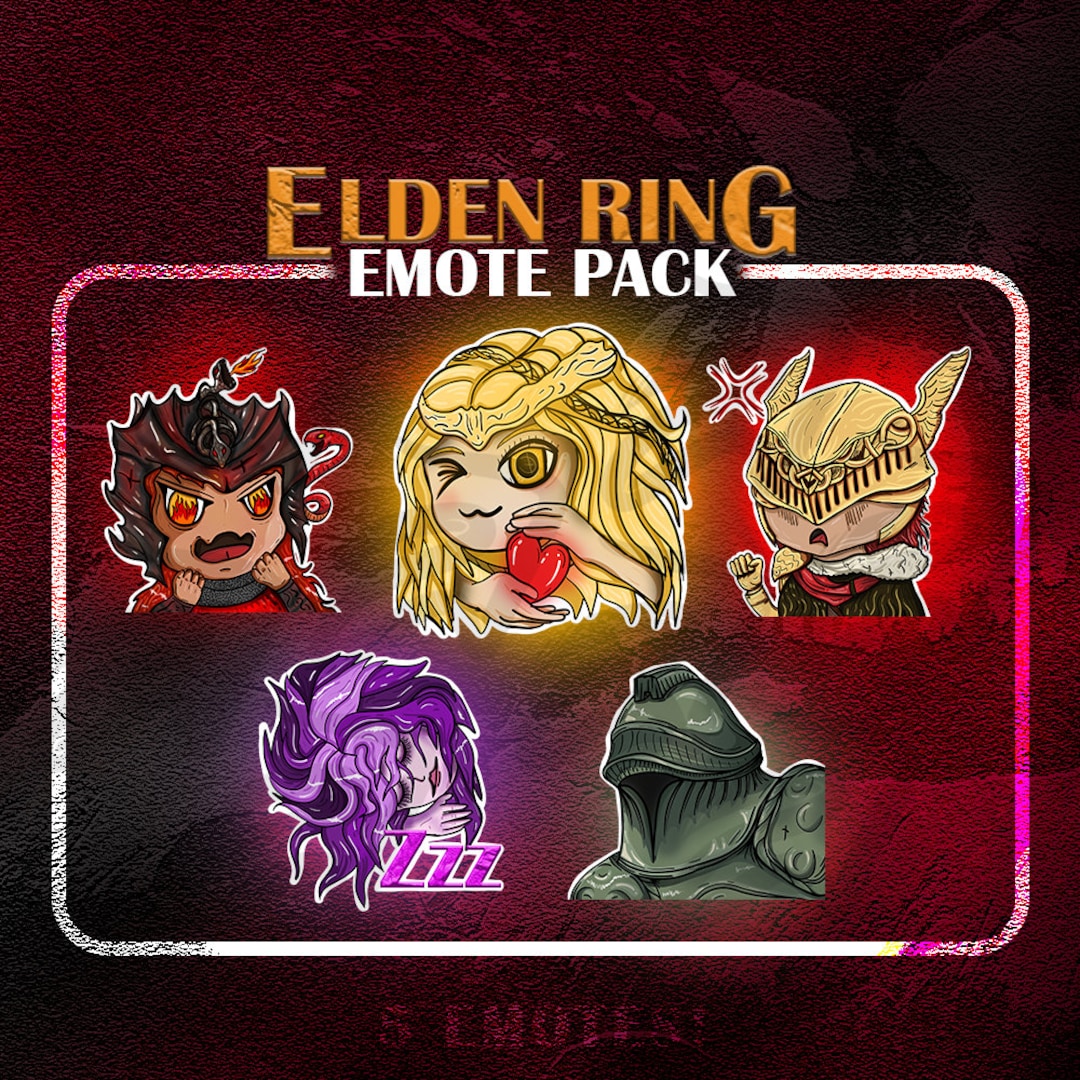 Elden Ring DLC Emote Pack - 5 Emotes - Messmer, Malenia, Miquella ...