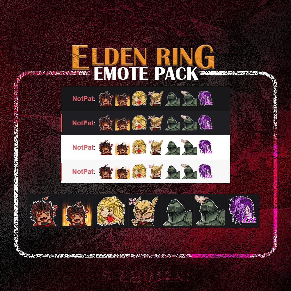Elden Ring DLC Emote Pack - 5 Emotes - Messmer, Malenia, Miquella ...