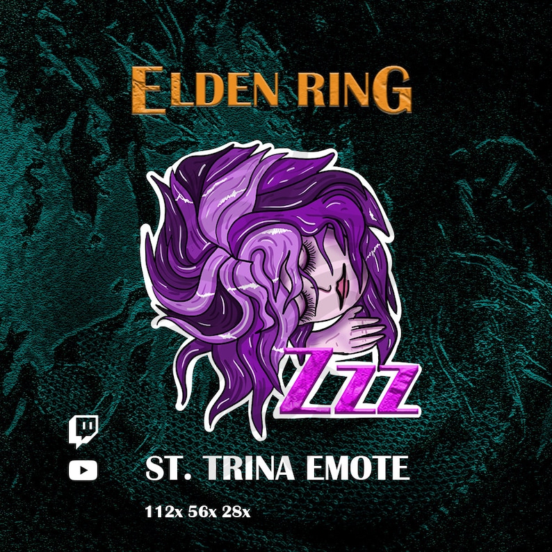 Elden Ring Emote - St. Trina - Twitch, Discord, Youtube - Etsy