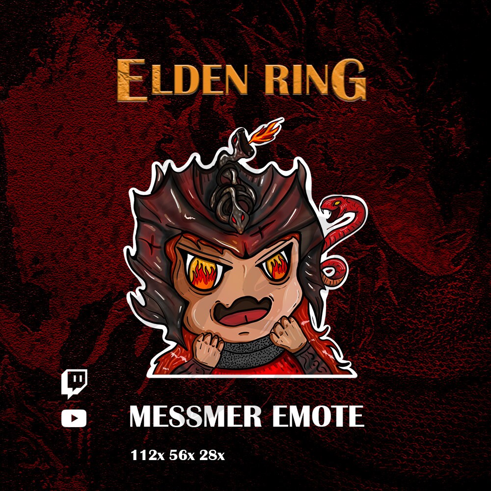 Elden Ring Emote - Messmer the Impaler - Twitch, Discord, Youtube - Etsy