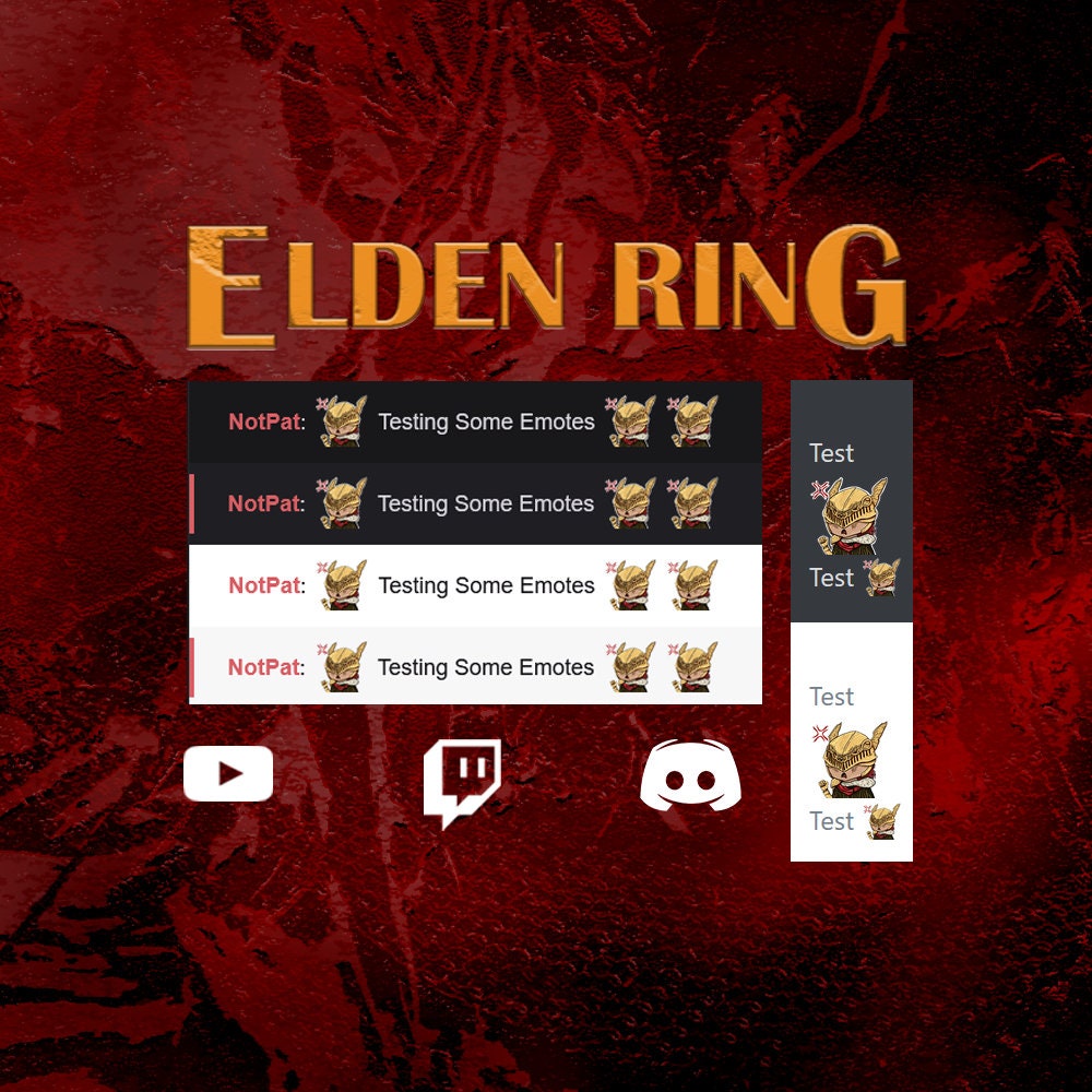 Elden Ring Emote - Malenia - Twitch, Discord, Youtube - Etsy