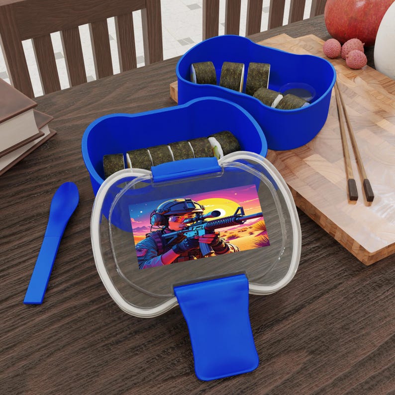 Soldier in the Desert Two-tier Bento Box, Lunch Box, Food Container ...