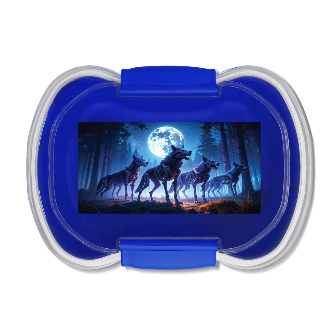 Zombie Wolf Pack Two-tier Bento Box, Halloween Lunch Container, Horror ...