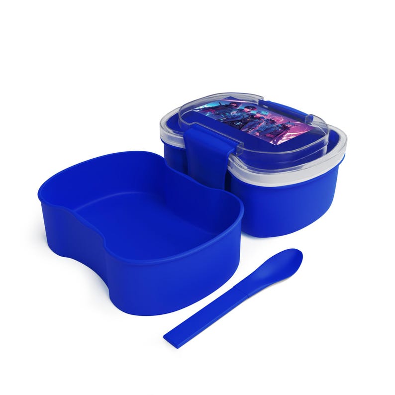 Anime Warrior Group Two-tier Bento Box, Japanese Lunch Container, Meal ...