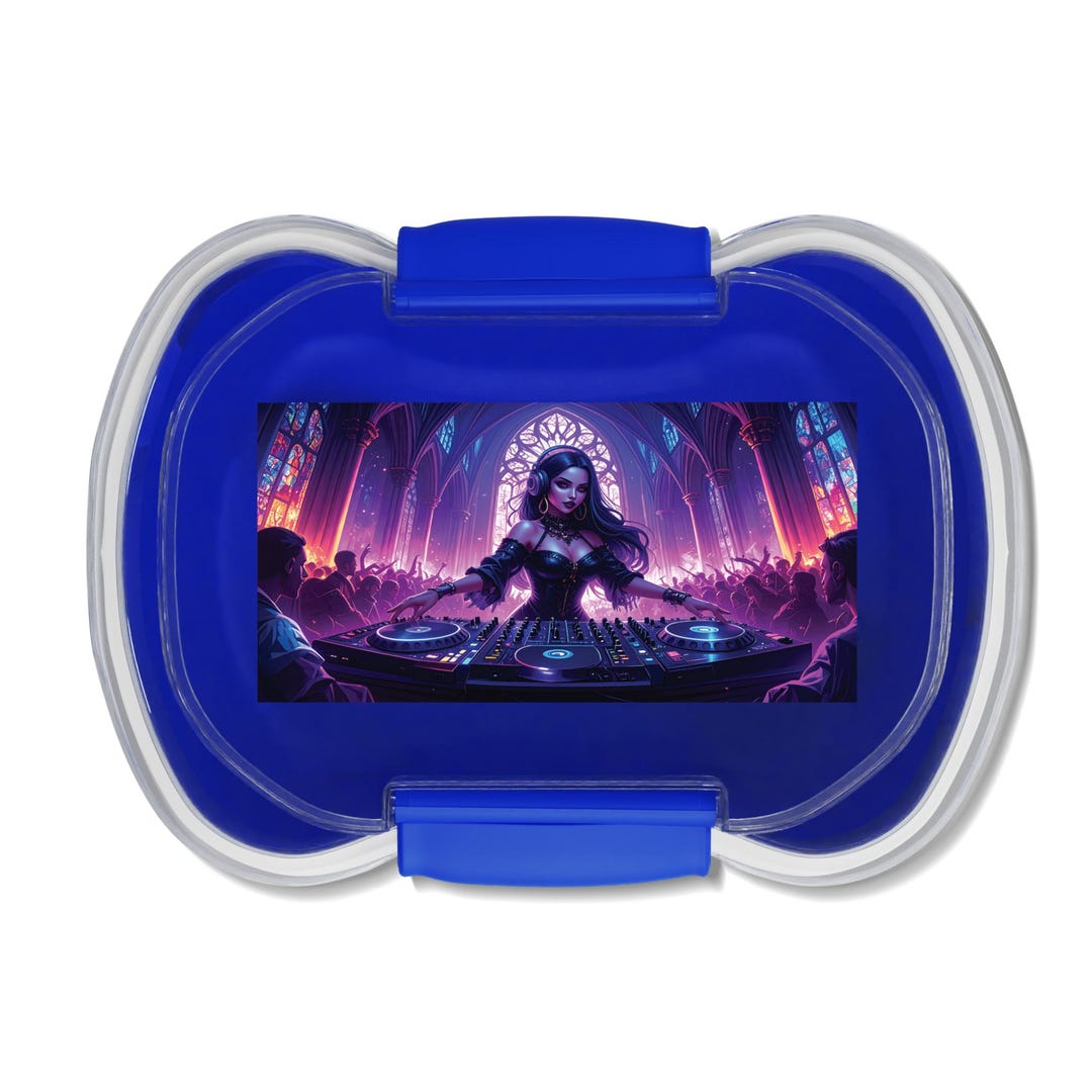 Vampire DJ Two-tier Bento Box, Gothic Lunch Box, Spooky Meal Prep ...
