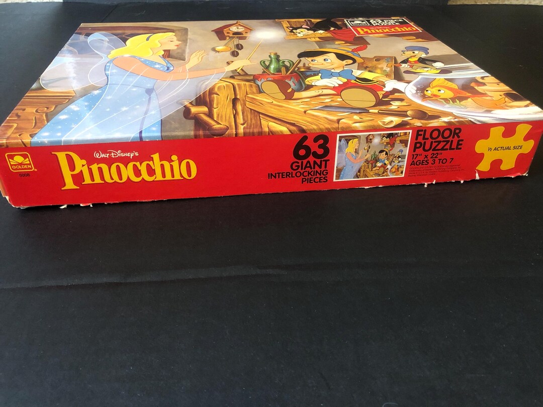 Vintage Disney Pinocchio Puzzle - Etsy