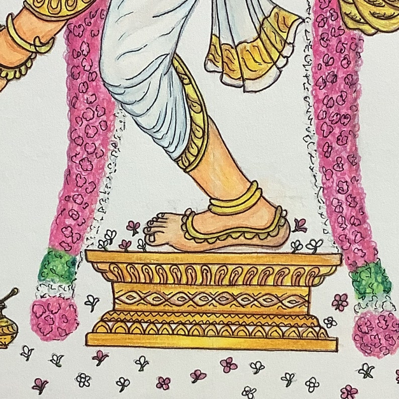 Lord Shiva Watercolour Painting, Lord Nataraja Wall Art, Hindu God ...