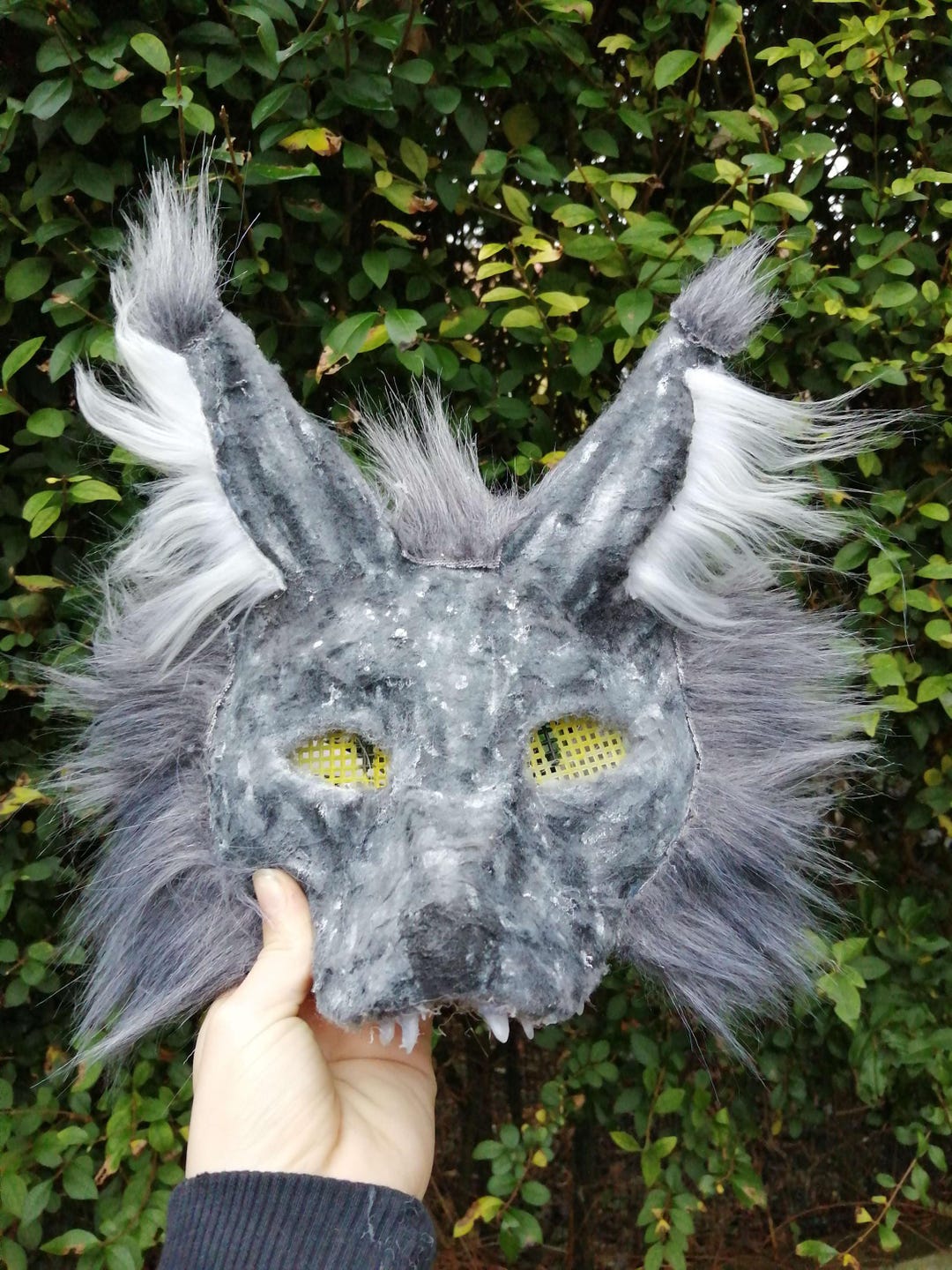 Grey Wolf Mask - Etsy