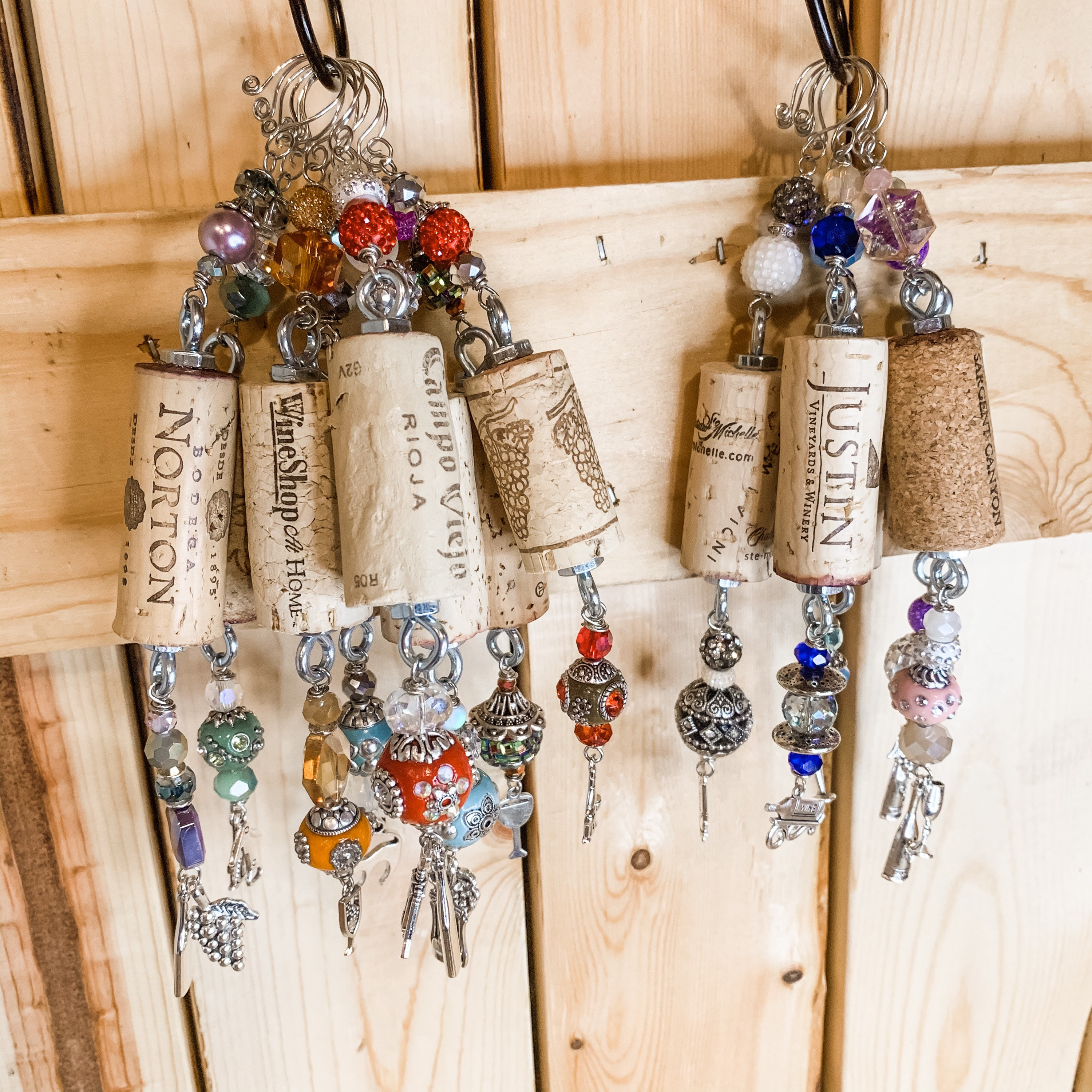 GRAB BAG, Wine Themed Christmas Tree Ornaments, Wine Cork Ornaments ...