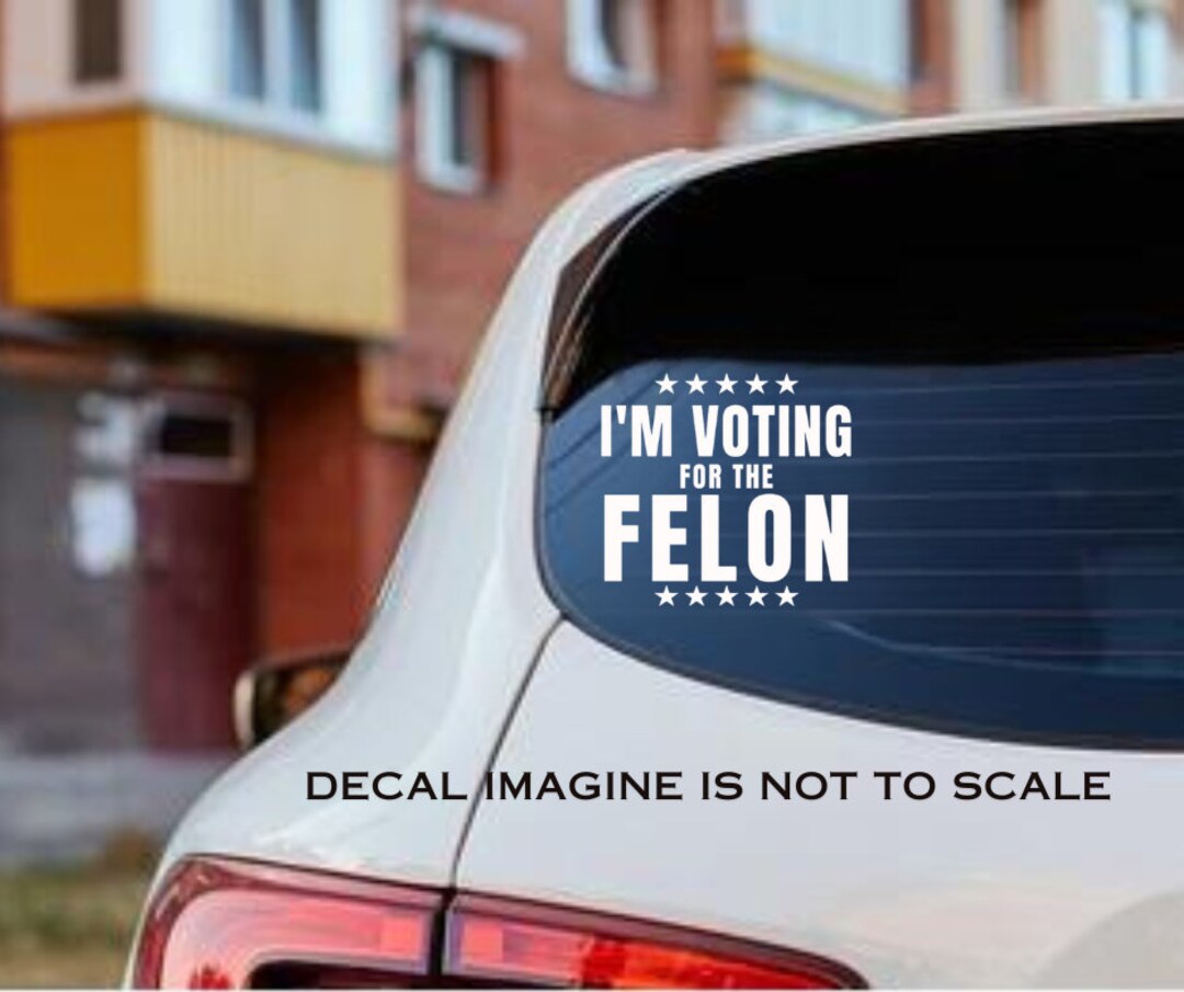 Im Voting for the Felon Vinyl Decal, Car Decal, Water Bottle Decal - Etsy