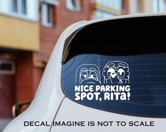 Nice Parking Spot Rita Grannies Vinyl Decal - Etsy
