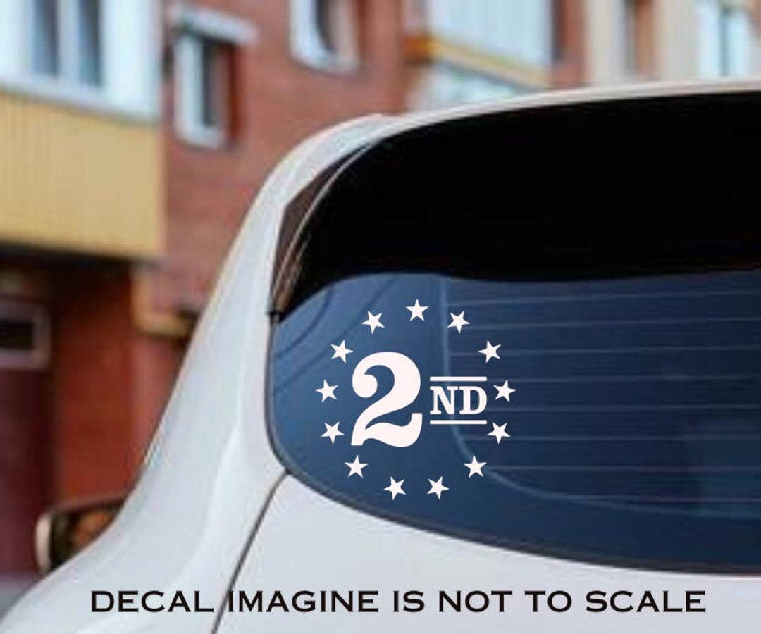 2nd Amendment Vinyl Decal, Car Decal, Laptop Decal, Water Bottle Decal ...