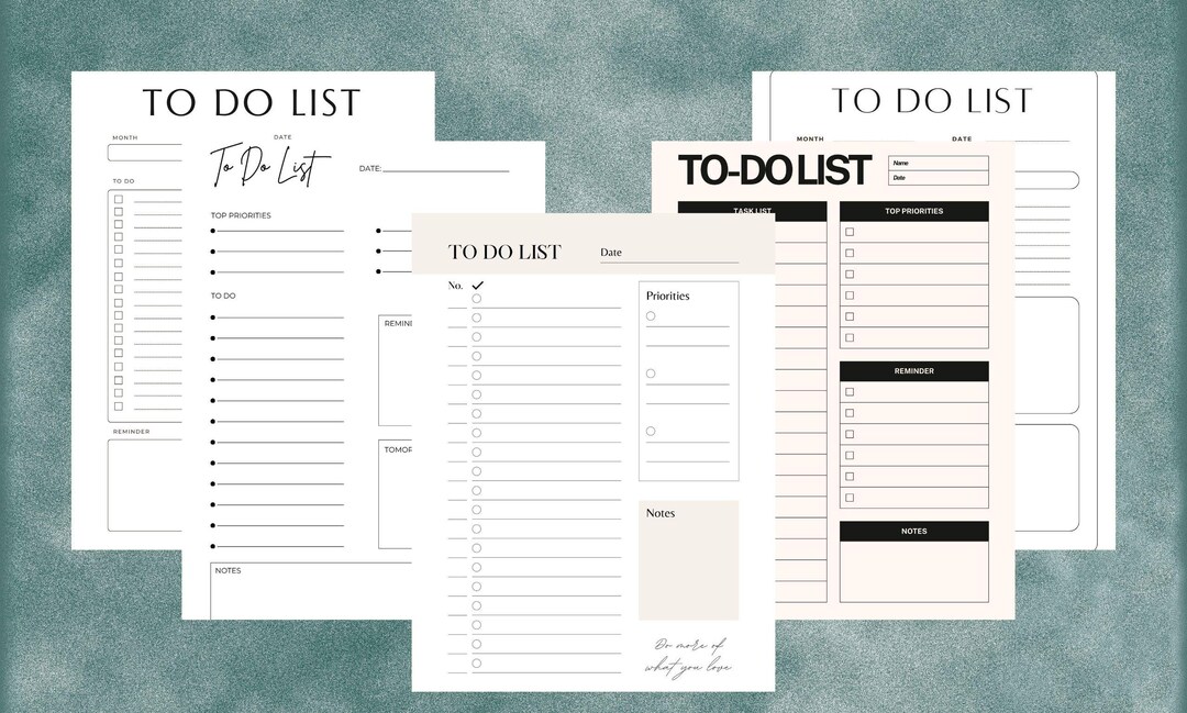 Printable TO DO List Schedule | to Do List Planner | to Do List ...