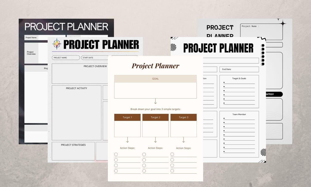 Printable Project Planner | Project Tracker | Project Planning | - Etsy