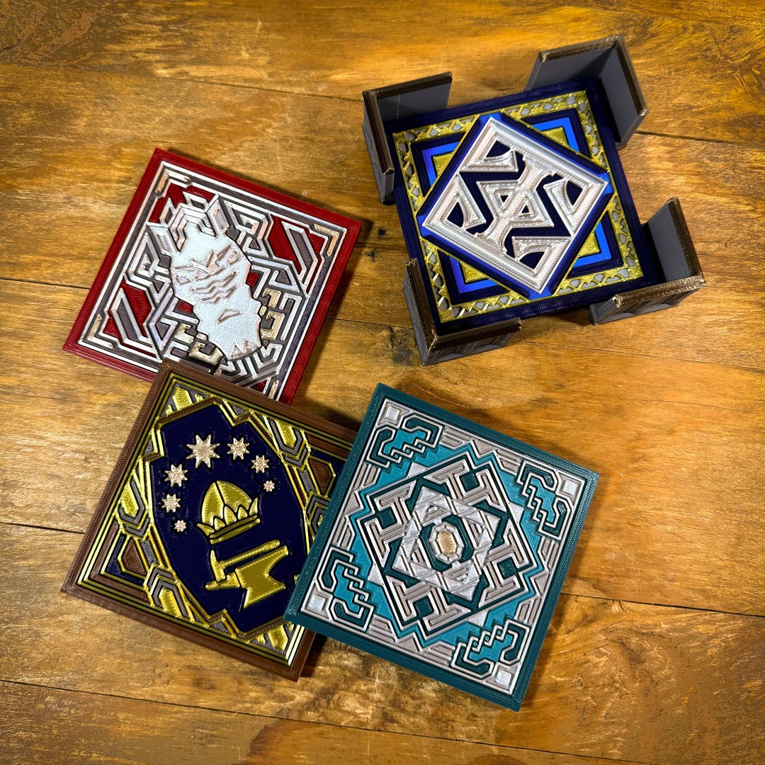 Kingdoms of Dwarves 3D Printed Novelty Coasters Sets - Etsy
