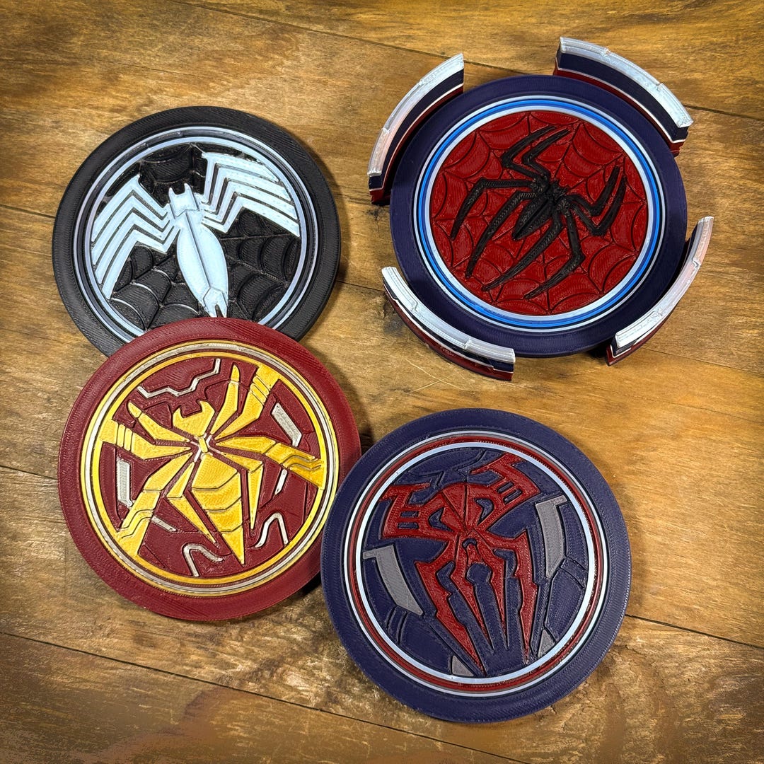 Web Legacy 3D Printed Novelty Coaster Set - Etsy