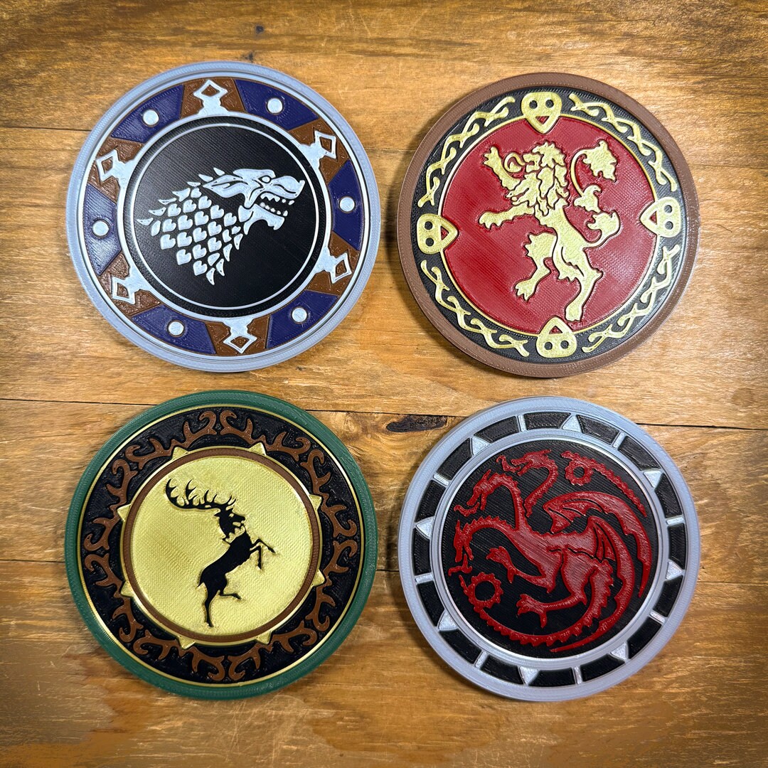 Iron Throne 3D Printed Novelty Coasters Sets - Etsy