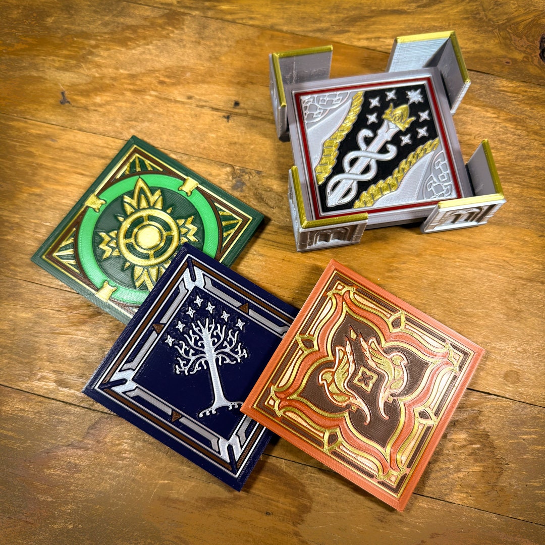 Kingdoms of Men 3D Printed Novelty Coasters Sets - Etsy