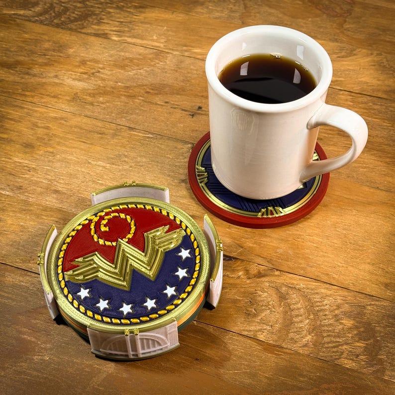 Legendary Hand of Justice 3D Printed Novelty Coaster Sets - Etsy