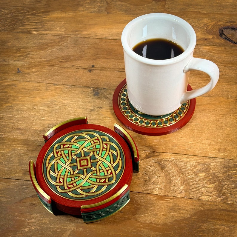 Celtic Knots 3D Printed Novelty Coaster Sets - Etsy