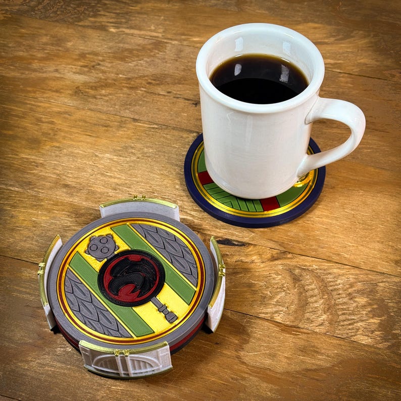 Legendary Knights of Justice 3D Printed Novelty Coaster Sets - Etsy