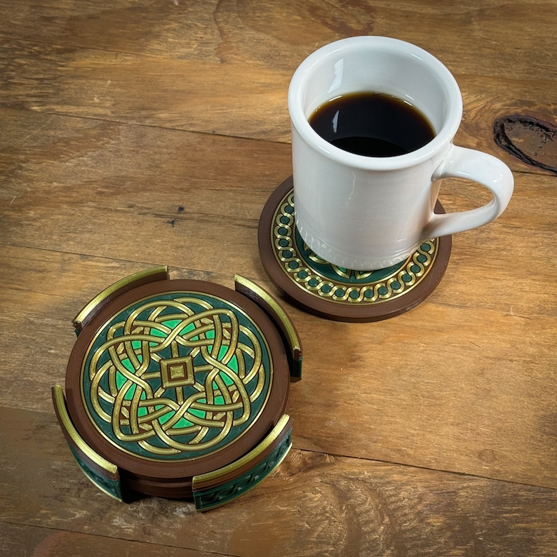 Celtic Knots 3D Printed Novelty Coaster Sets - Etsy
