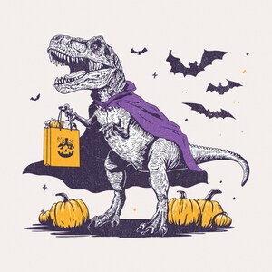 T-rex Halloween PNG Digital Download - Etsy