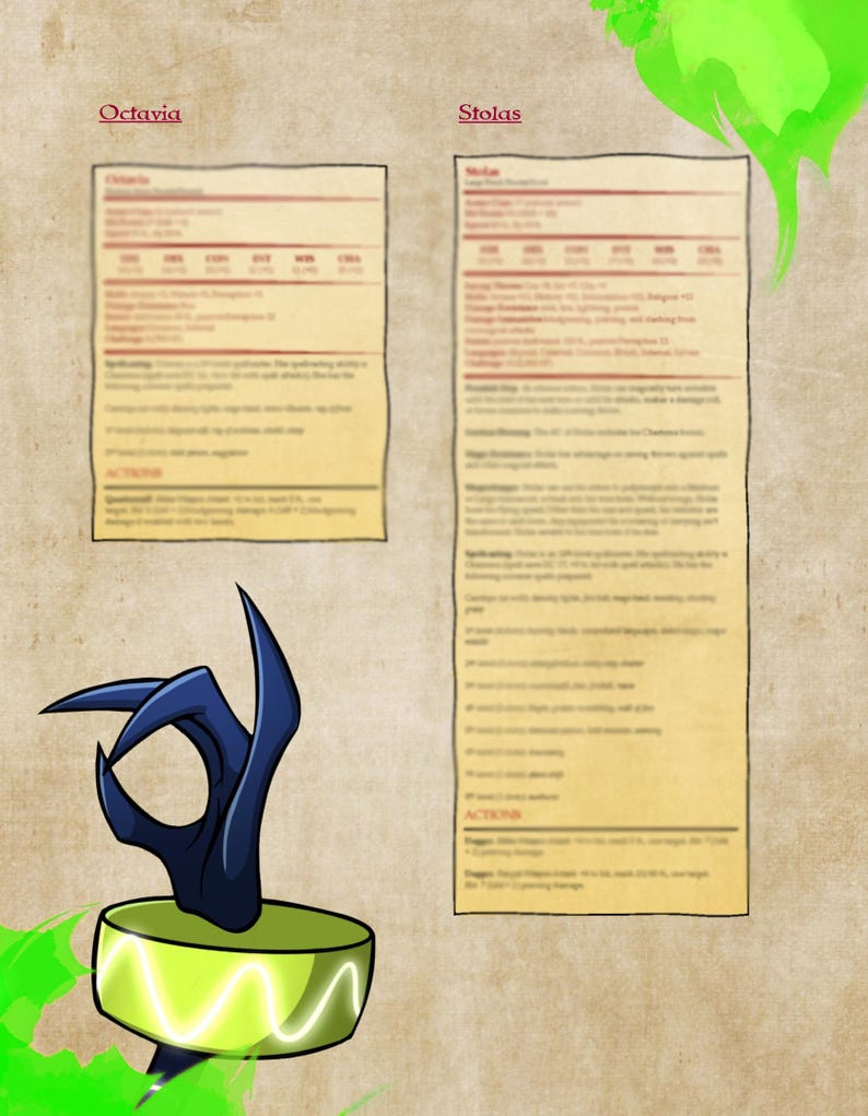 Helluva Boss Npcs - D&D PDF Stat Sheets - Etsy