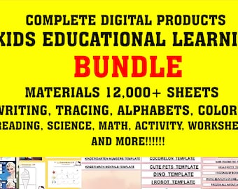 Preschool Pre-k Kindergarten Learning Bundle 800 Pages Printable ...