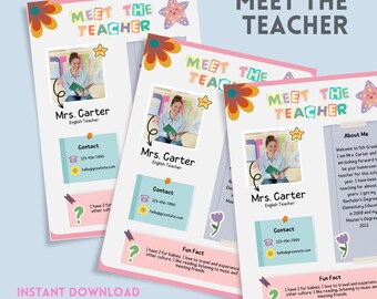 Meet the Teacher Template Meet Theteacher Kindergarten Letter Meet the ...