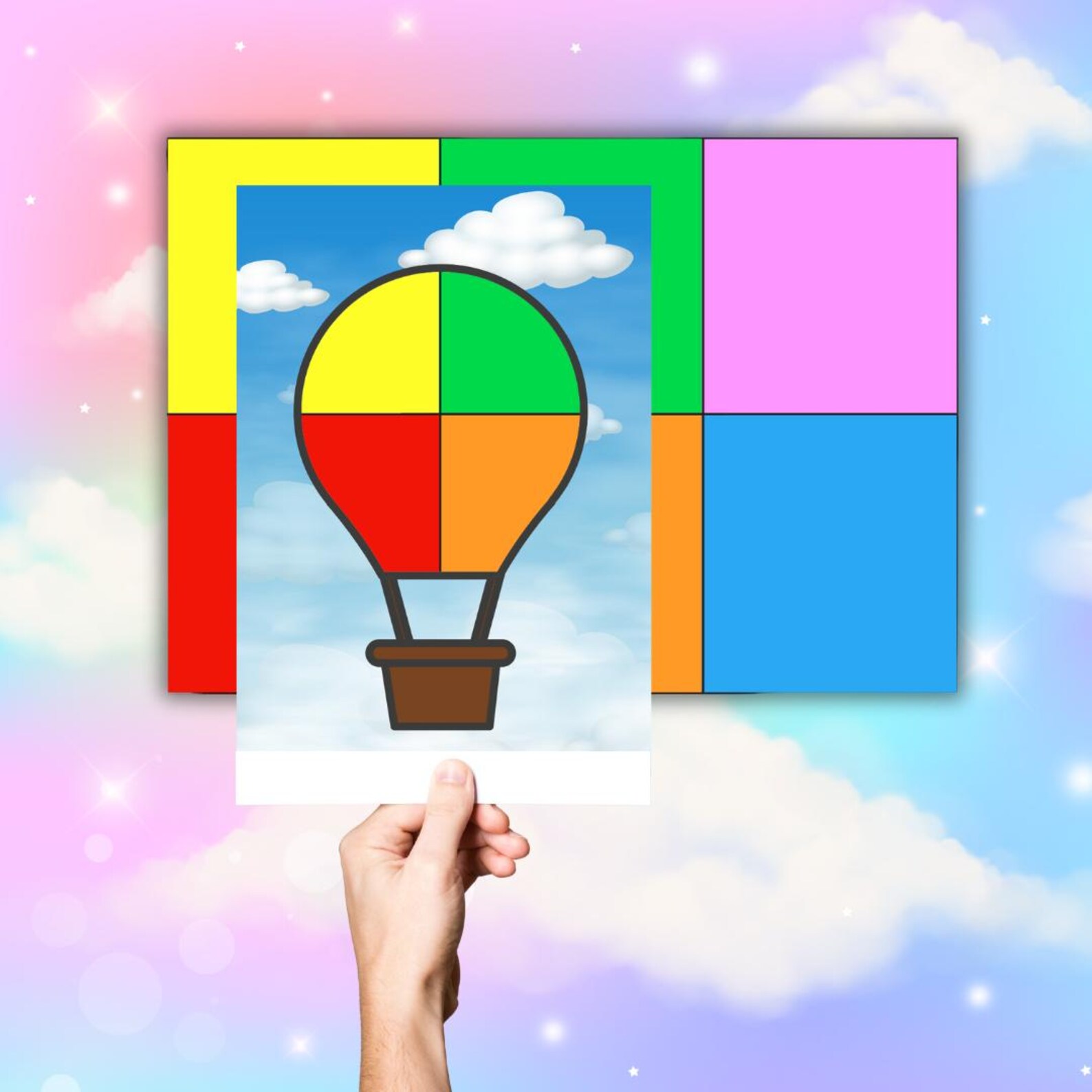 Balloon Color Match Game Flashcards, Fun Educational Tool for ...