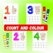 Fun Number Flashcards for Kids - Counting Dot Cards, Preschool Math ...