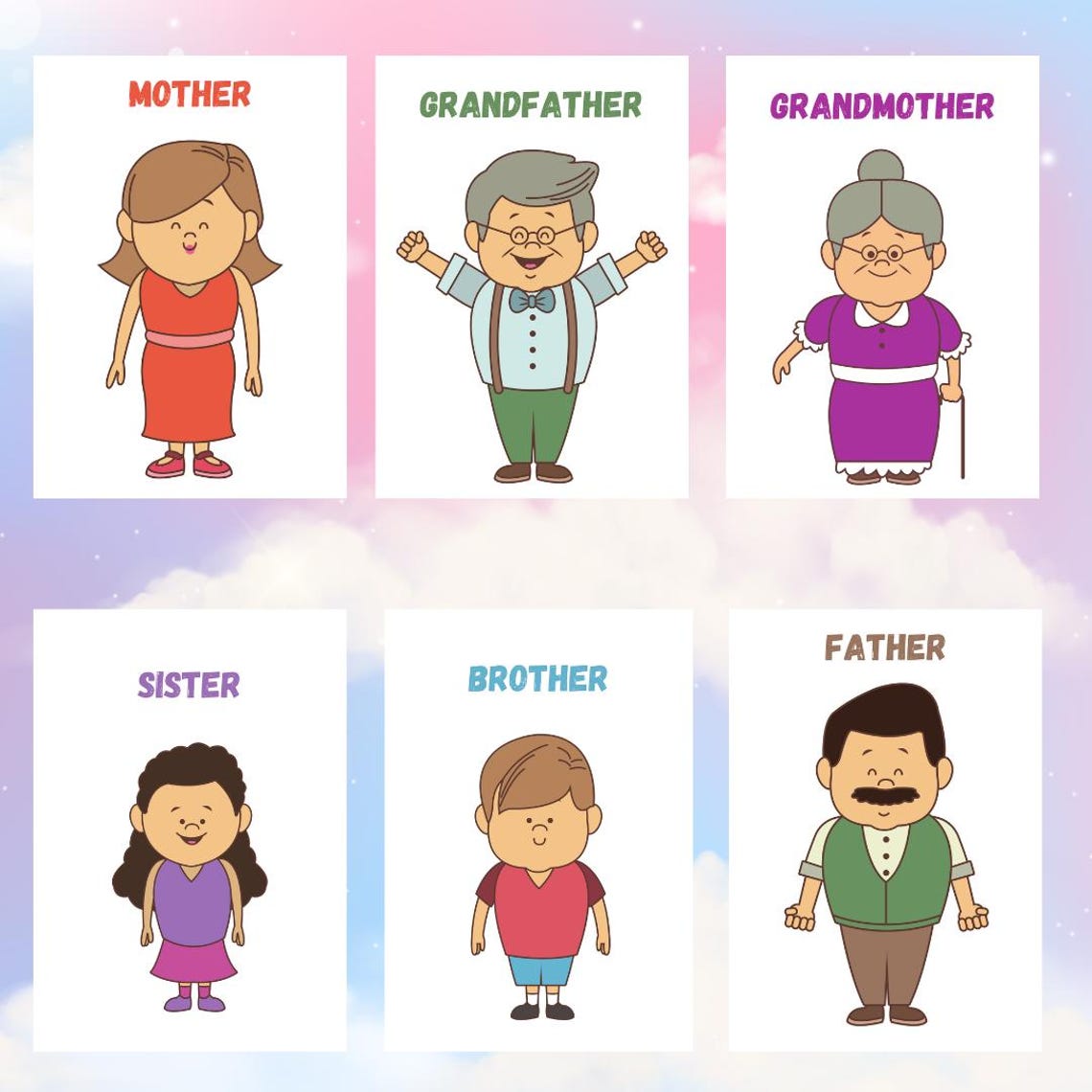 Family Tracing Lines, Worksheets With Lines, Family Learning Activity ...