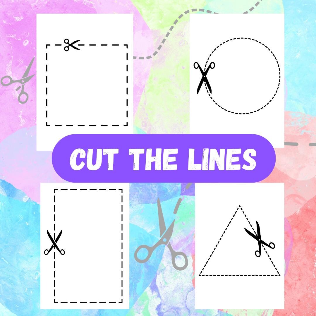Cut the Lines Fine, Motor Skills Practice Activity Engaging Cutting ...
