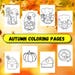 Autumn Coloring Pages Bundle for Kindergarten - Pumpkin Pie Fun - Etsy