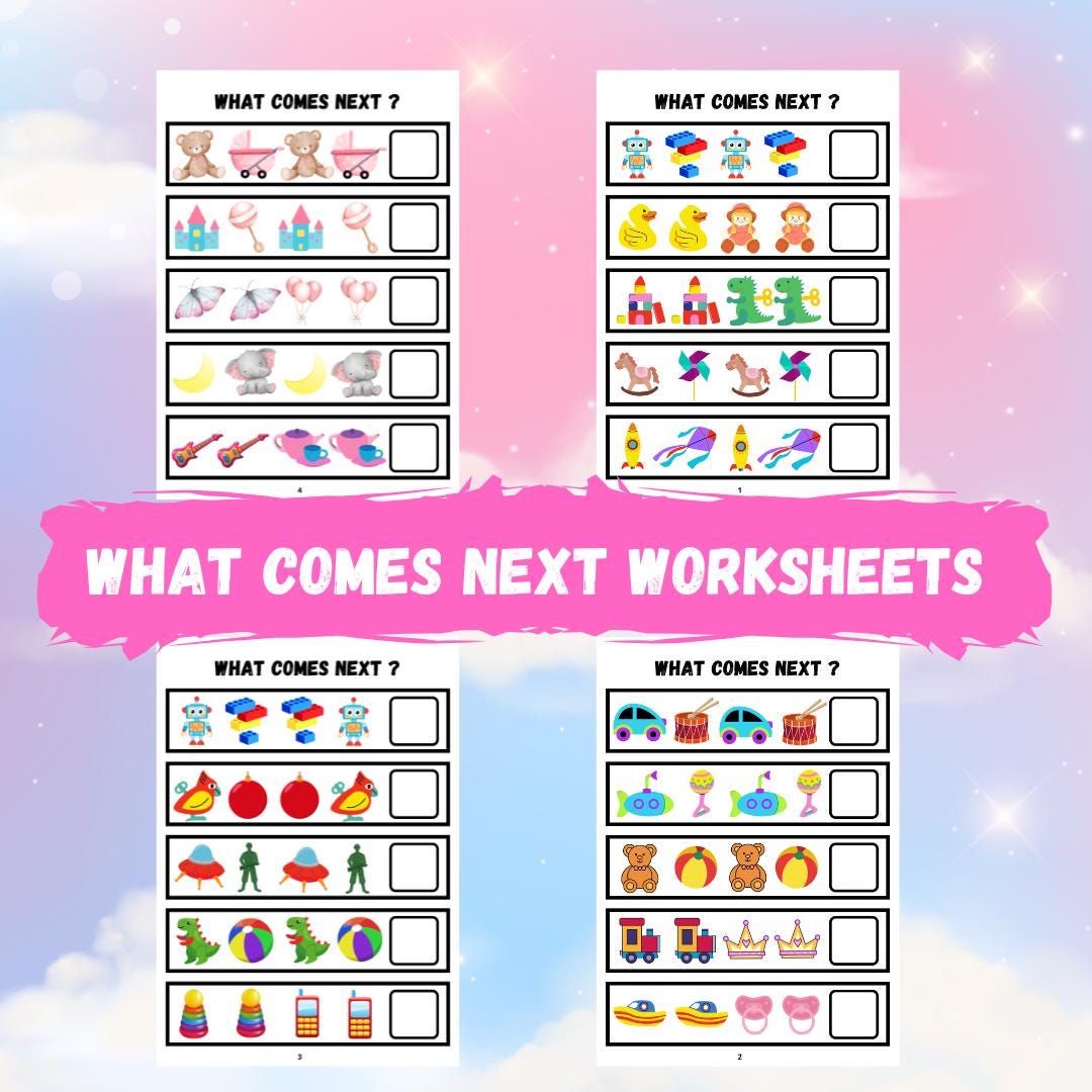 What Comes Next Worksheets Toys,pattern Activity Worksheets, Busy Book ...