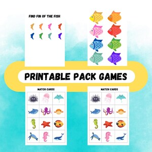 Colorful Fish Matching Game - Ocean Adventure Printable Activity for ...